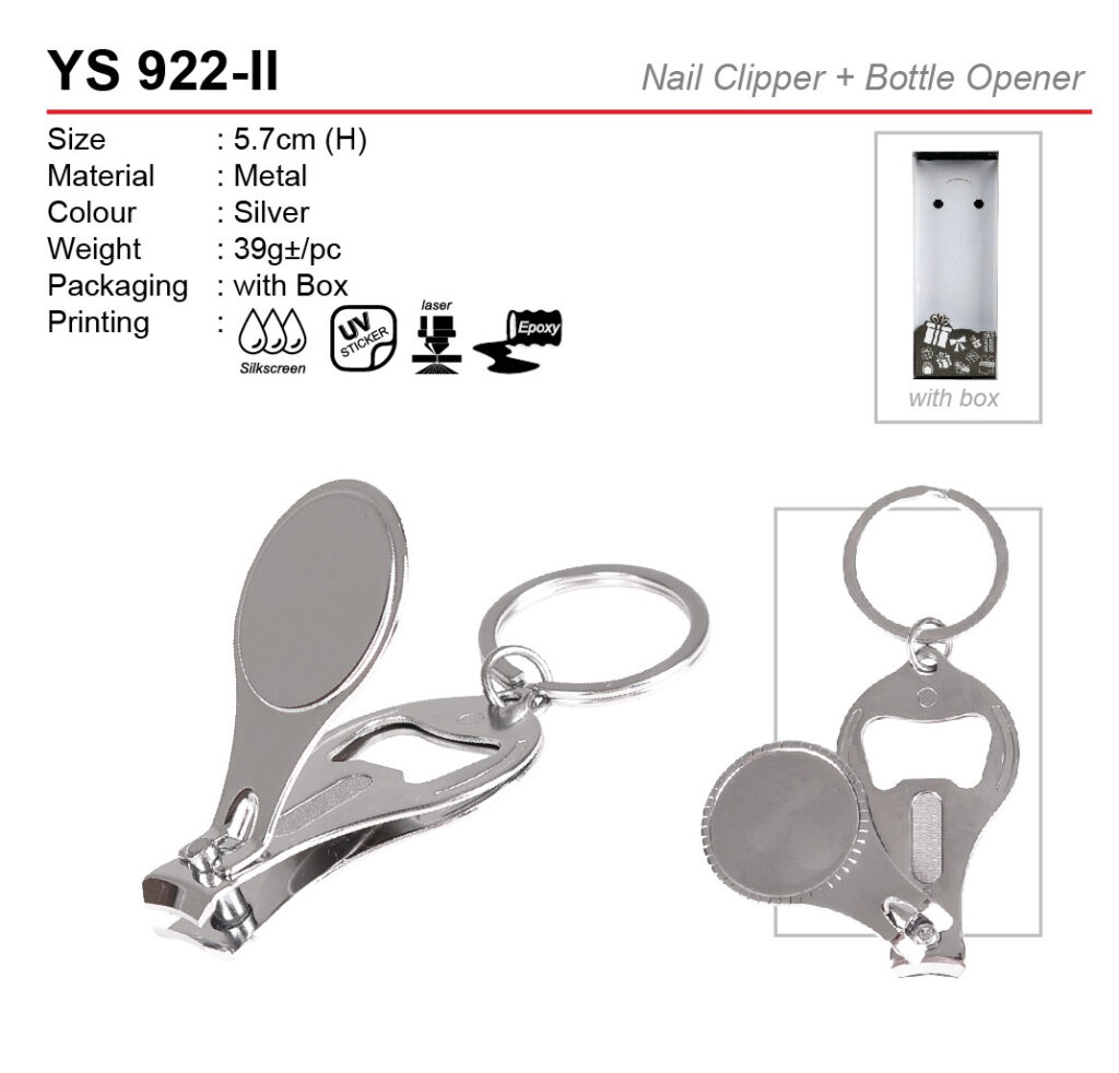 Nail Clipper with Bottle Opener (YS922-II) - Doorgifts